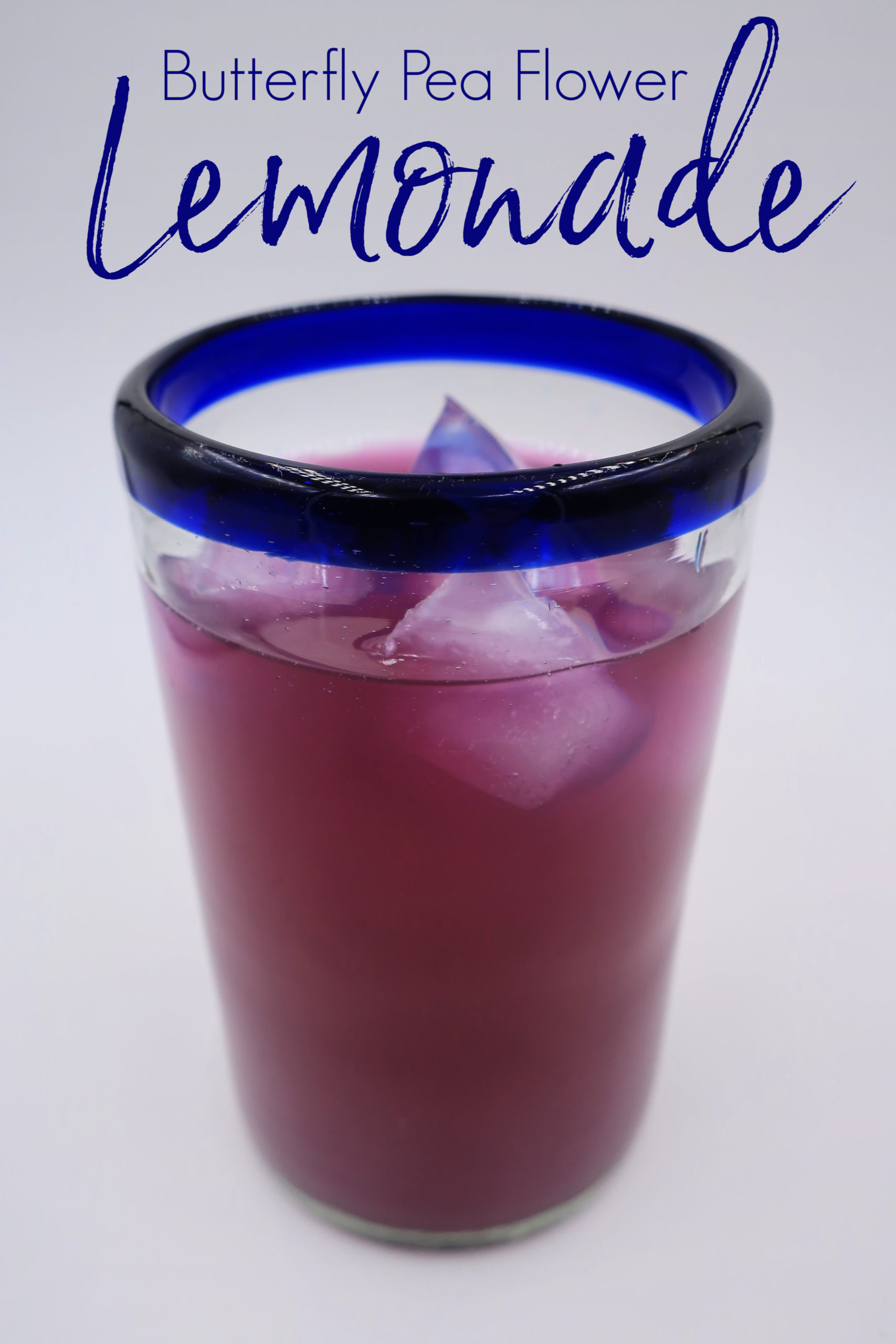 Butterfly Pea Flower Lemonade - The Busy Vegetarian