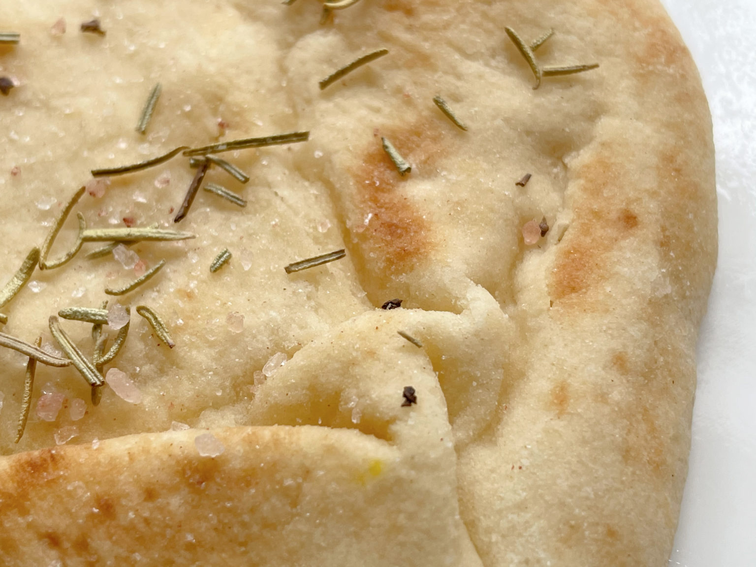Naan Bread with Rosemary and Olive Oil - The Busy Vegetarian