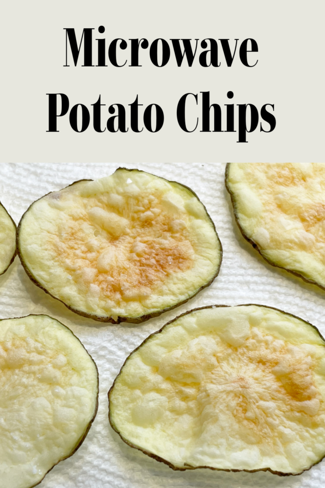 Homemade Microwave Potato Chips - The Busy Vegetarian