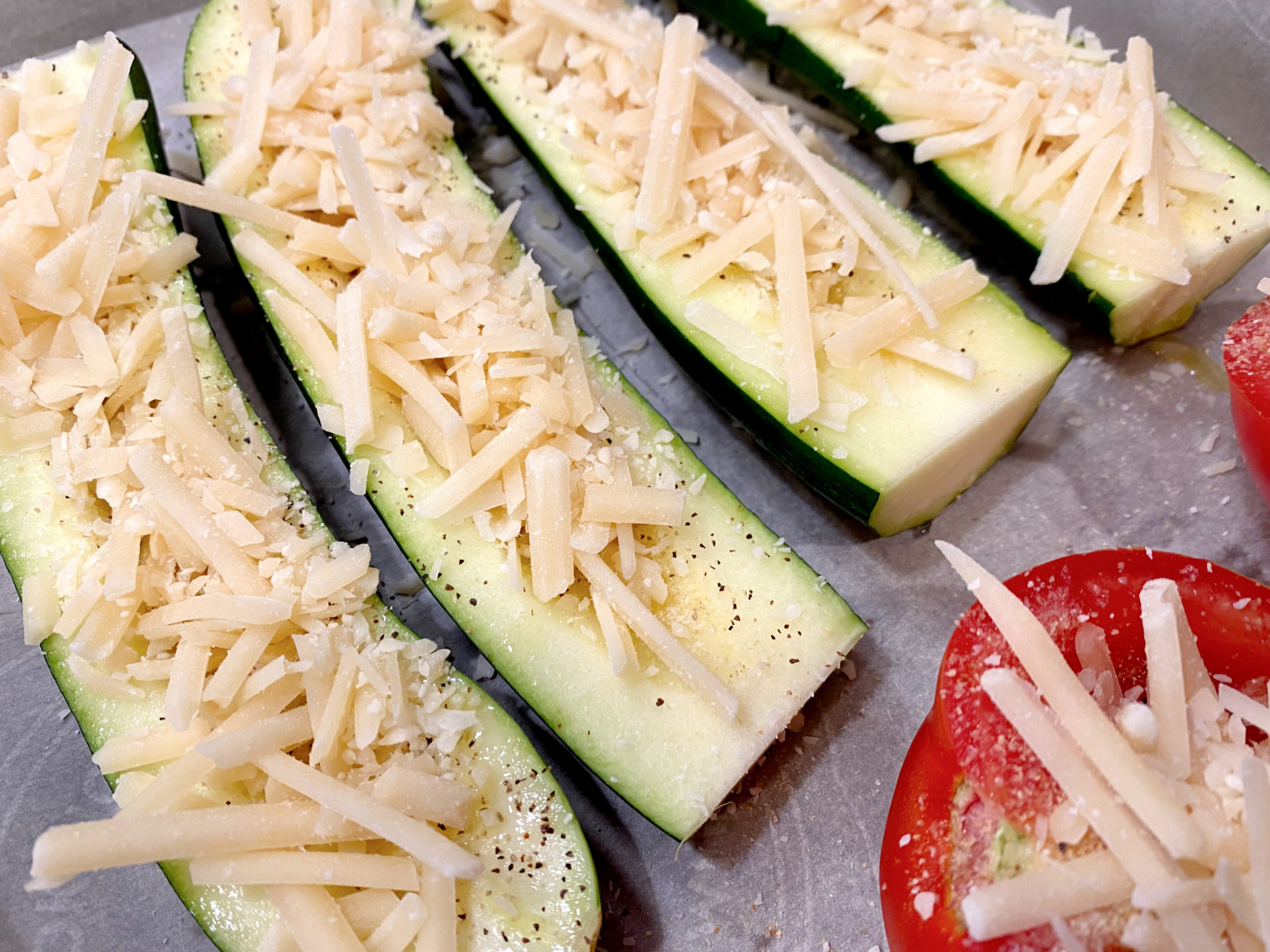 Baked Vegetables with Parmesan - The Busy Vegetarian