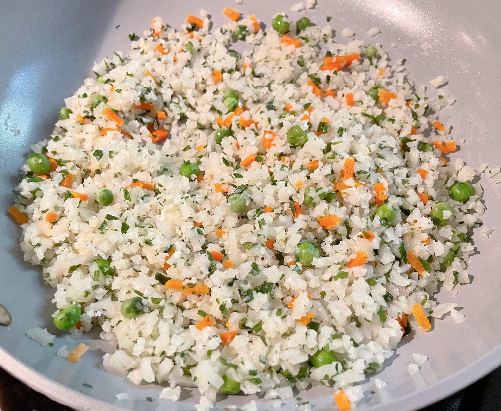 Riced Cauliflower with Veggies Stir Fry - The Busy Vegetarian